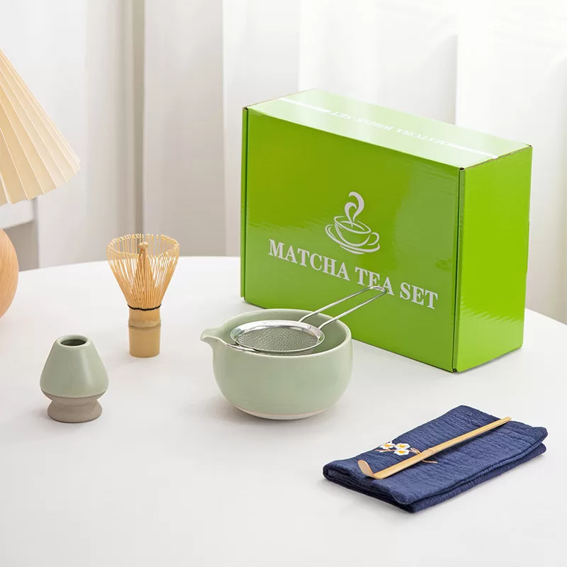 Best Ceremonial Matcha Set Handmade Natural Green Box