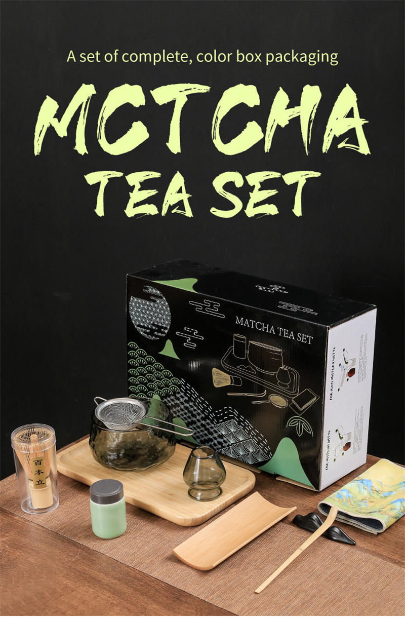 Glass Chawan Set Matcha Green Tea Starter Kit